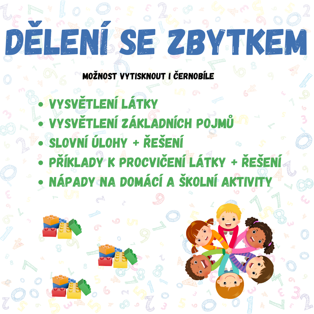 Dělení se zbytkem - příklady + řešení, slovní úlohy, výklad látky - Matematika | UčiteléUčitelům.cz